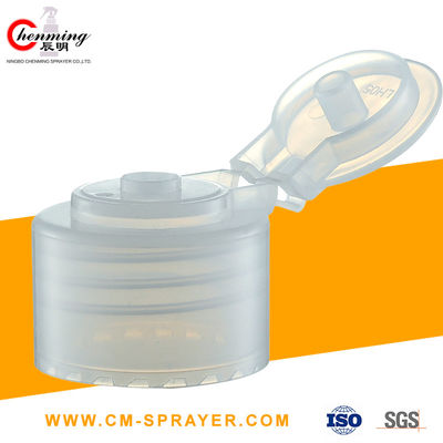 24-410 White Pp Plastic Ribbed Flip Top Caps For Toothpaste Tubes